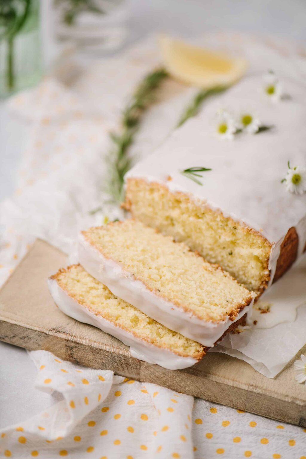 Lemon Rosemary Cake with Lemon Drizzle | Baked Bree