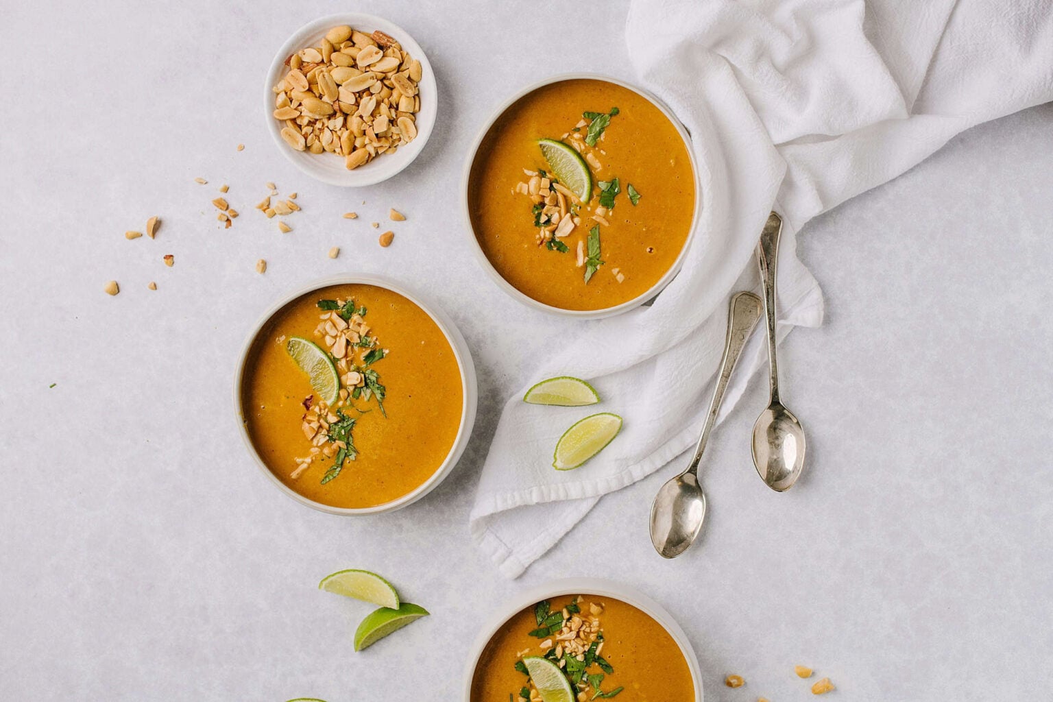 Chicken Satay Soup - Creamy Peanut Coconut Chicken Soup