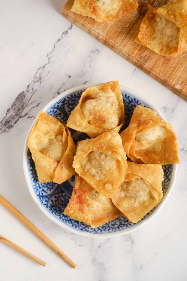 Fried Wonton Recipe | Baked Bree