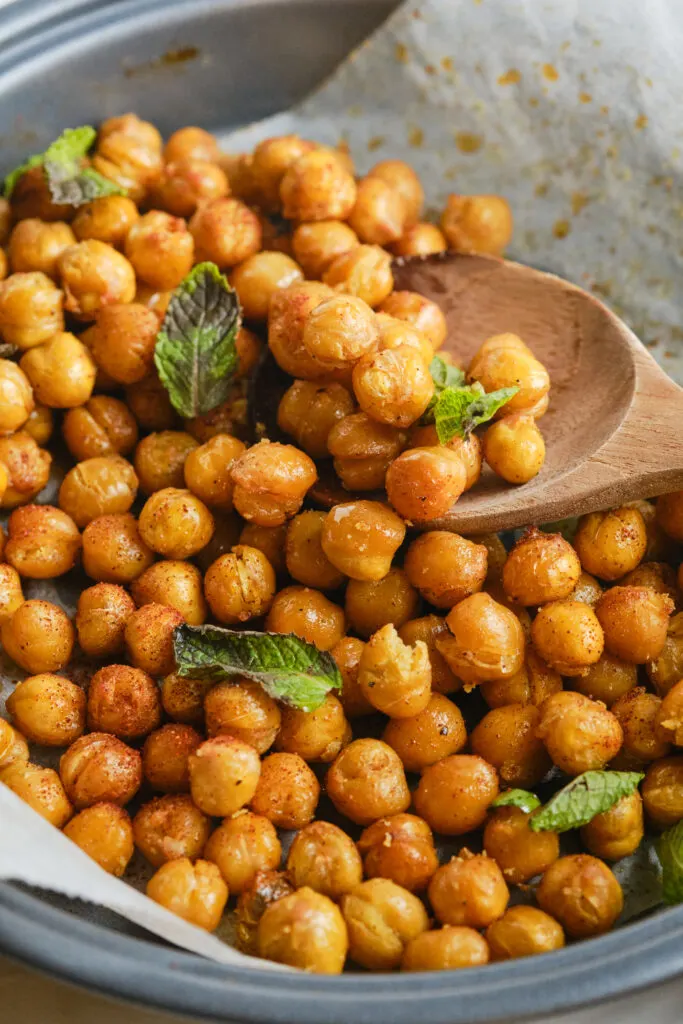 Roasted Chickpeas Recipe | Baked Bree