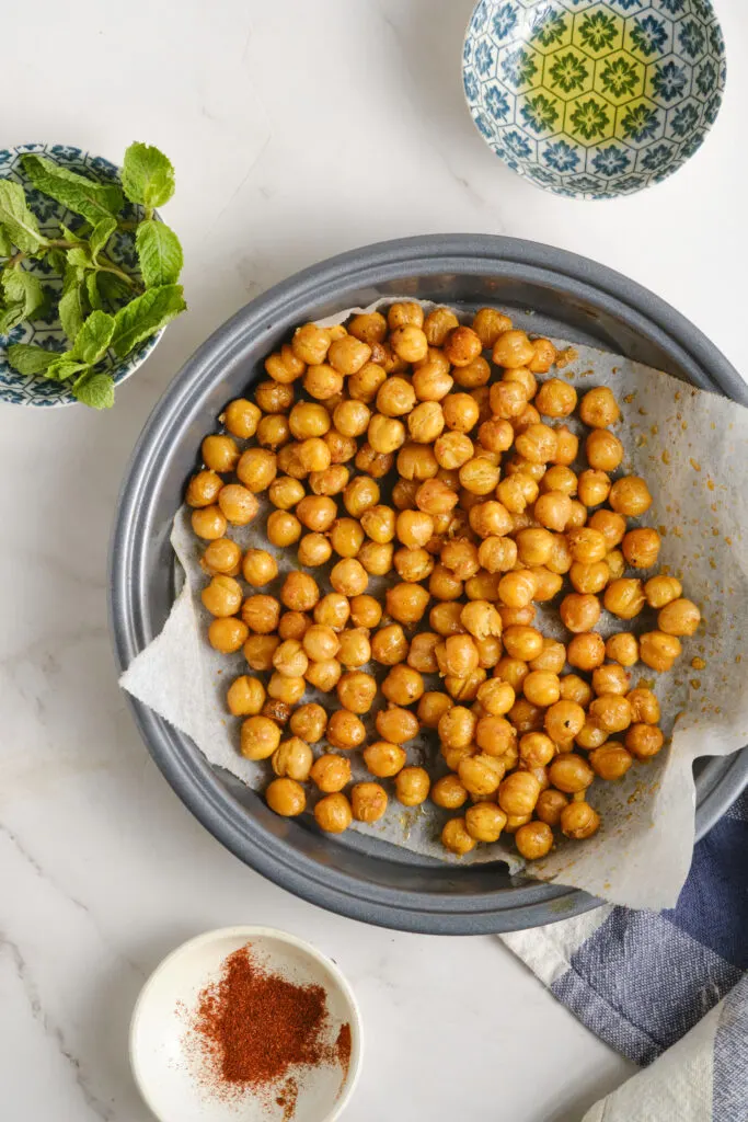 Roasted Chickpeas Recipe | Baked Bree