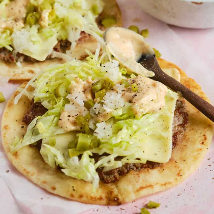 Delicious Big Mac Tacos (Smash Burger Tacos) | Baked Bree