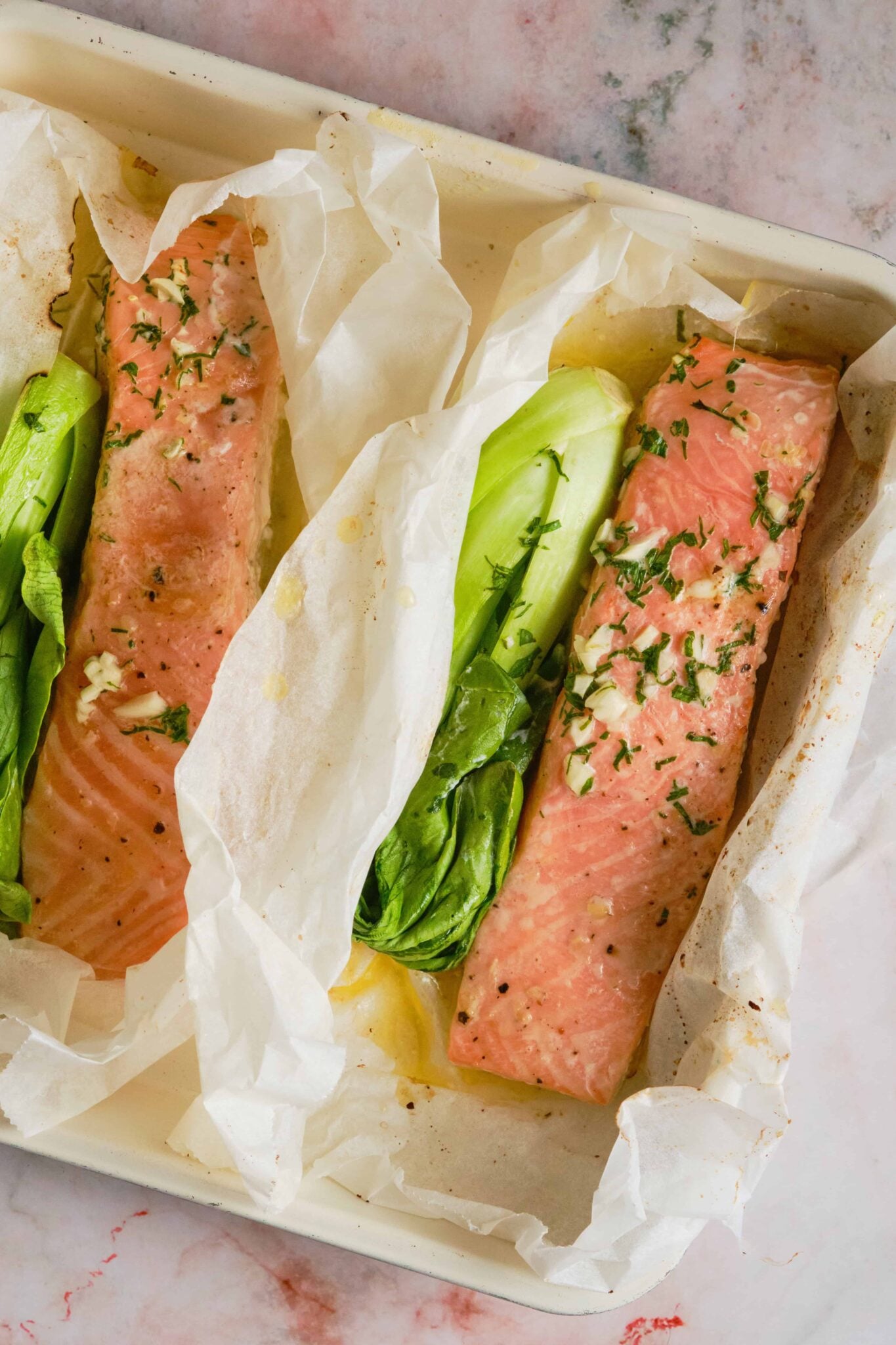 Salmon in Parchment Paper | Baked Bree