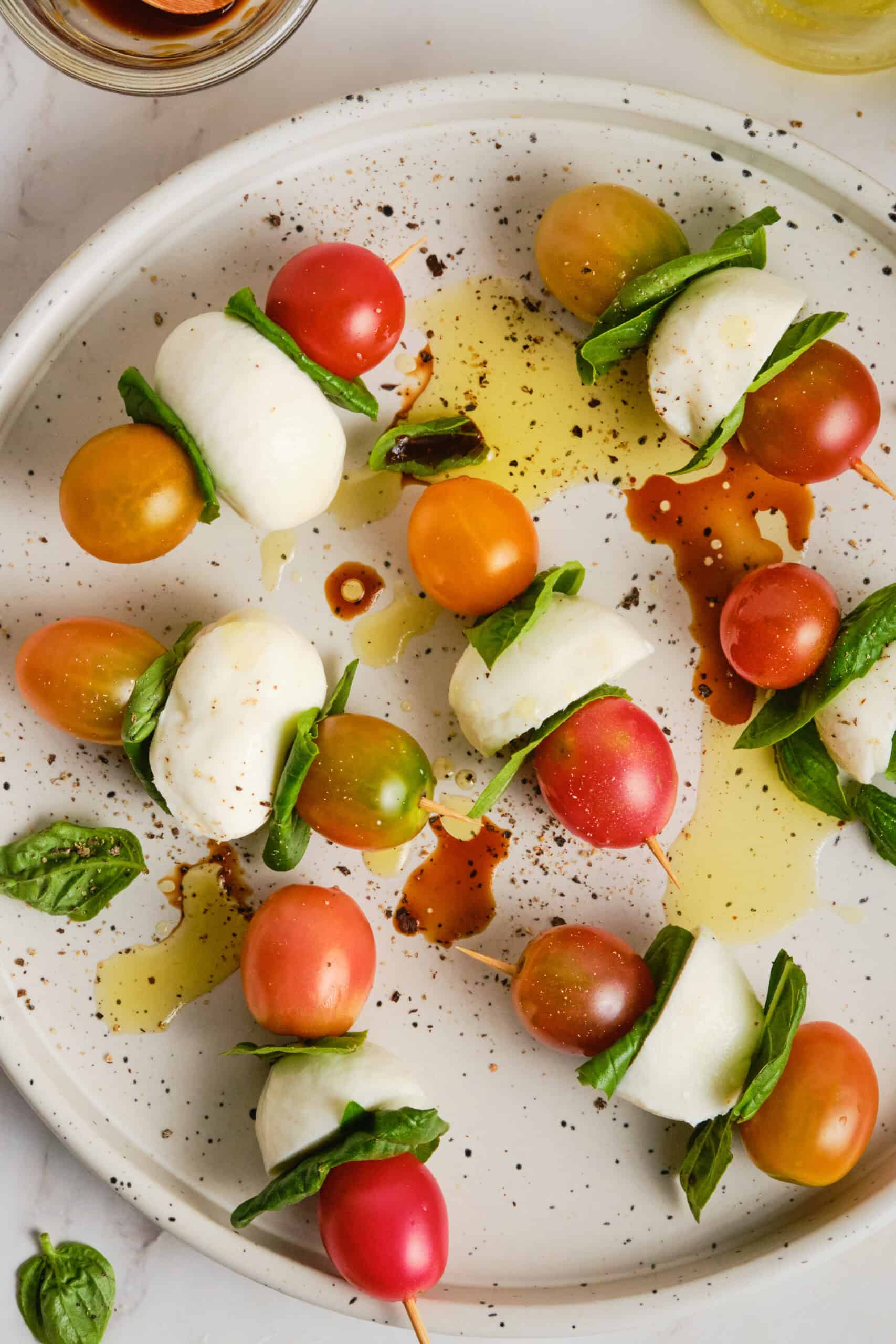Easy and Delicious Caprese Skewers | Baked Bree