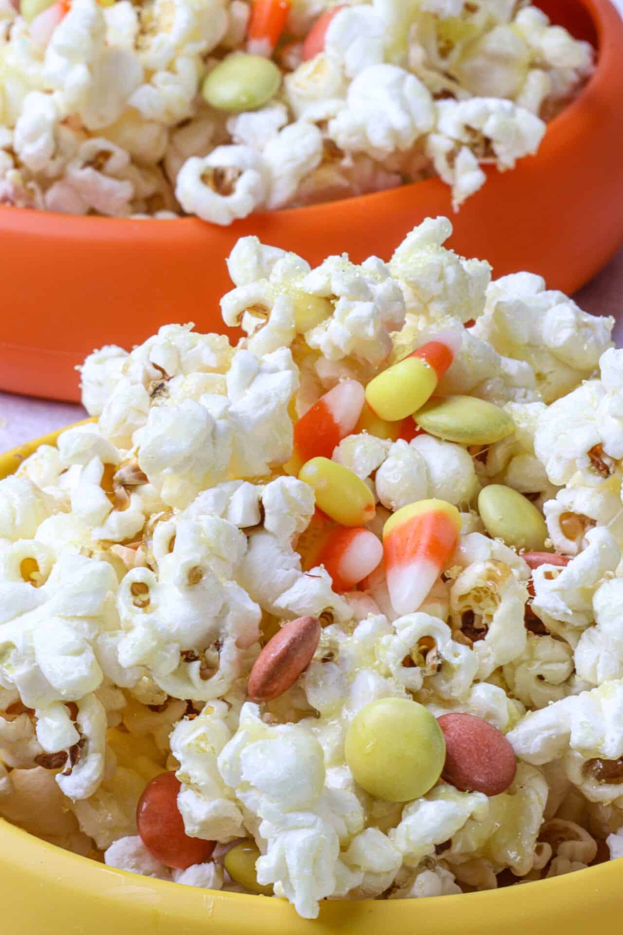 Candy Corn Popcorn | Baked Bree