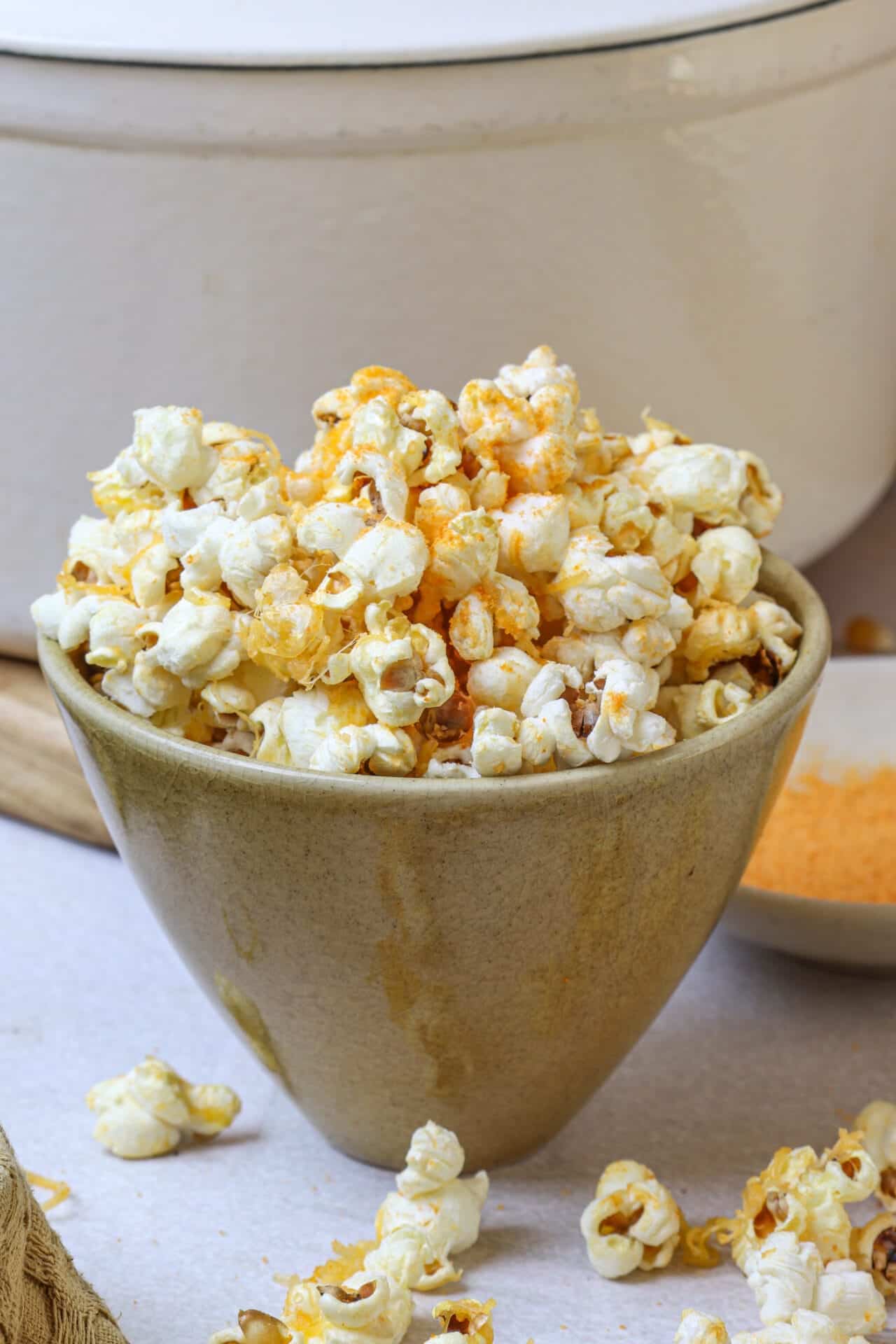 Easy Cheese Popcorn Recipe | Baked Bree