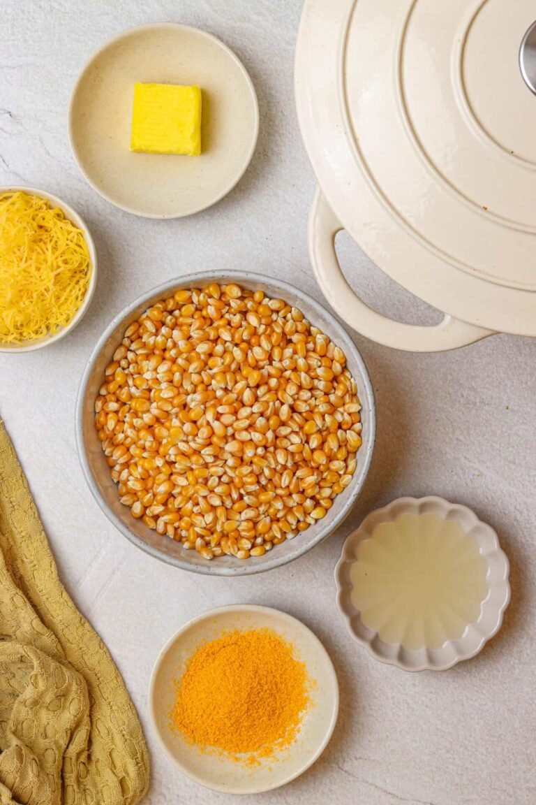 Easy Cheese Popcorn Recipe | Baked Bree