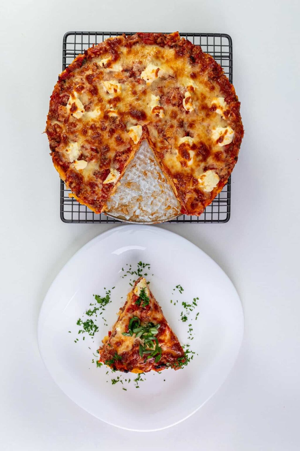 Lasagna Pie | Baked Bree