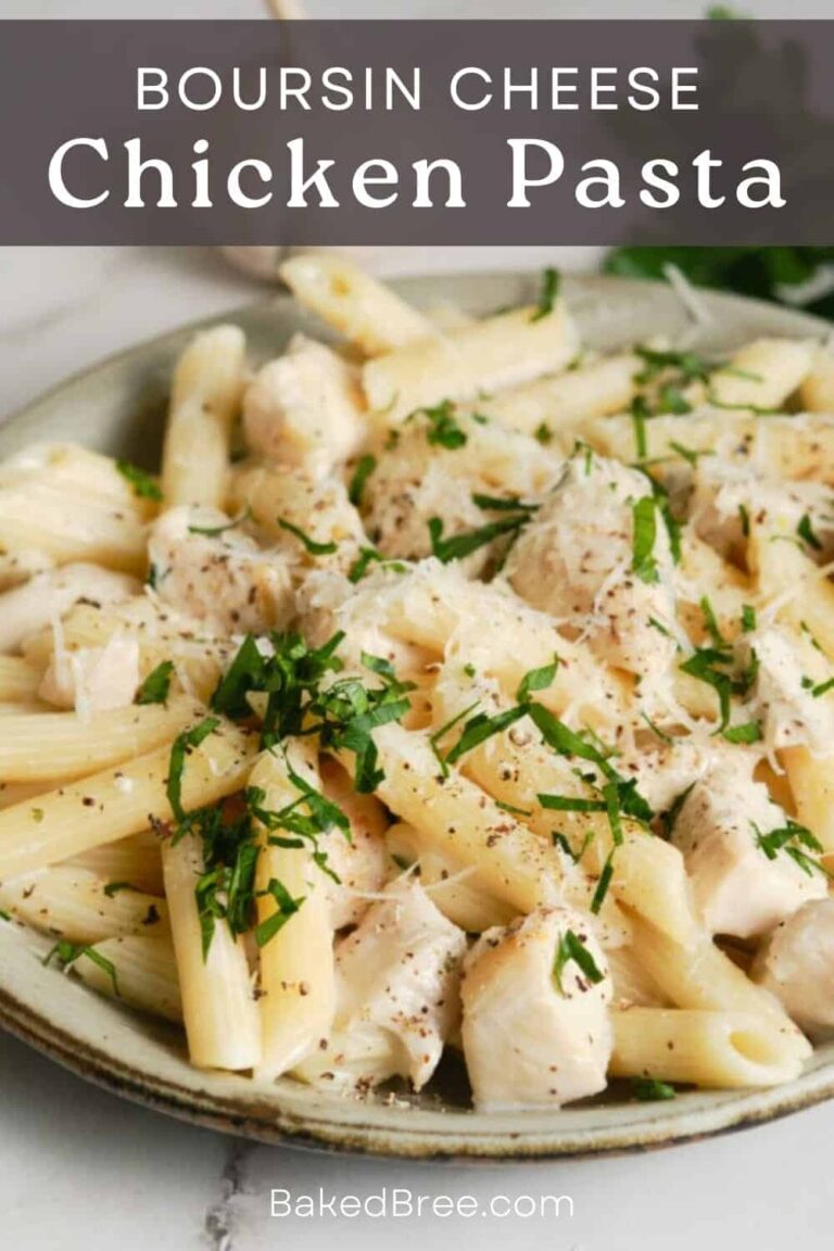 Boursin Cheese Chicken Pasta | Baked Bree