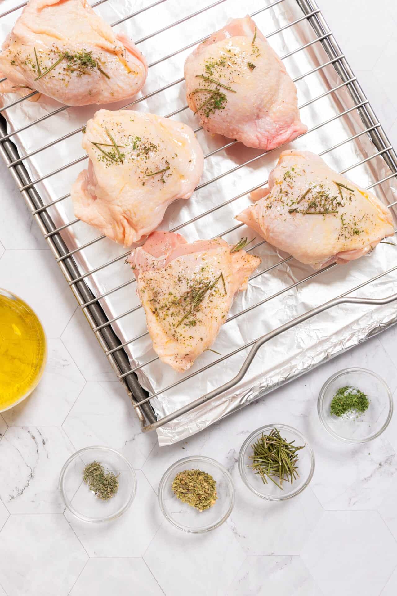 Bone-In Chicken Thighs | Baked Bree