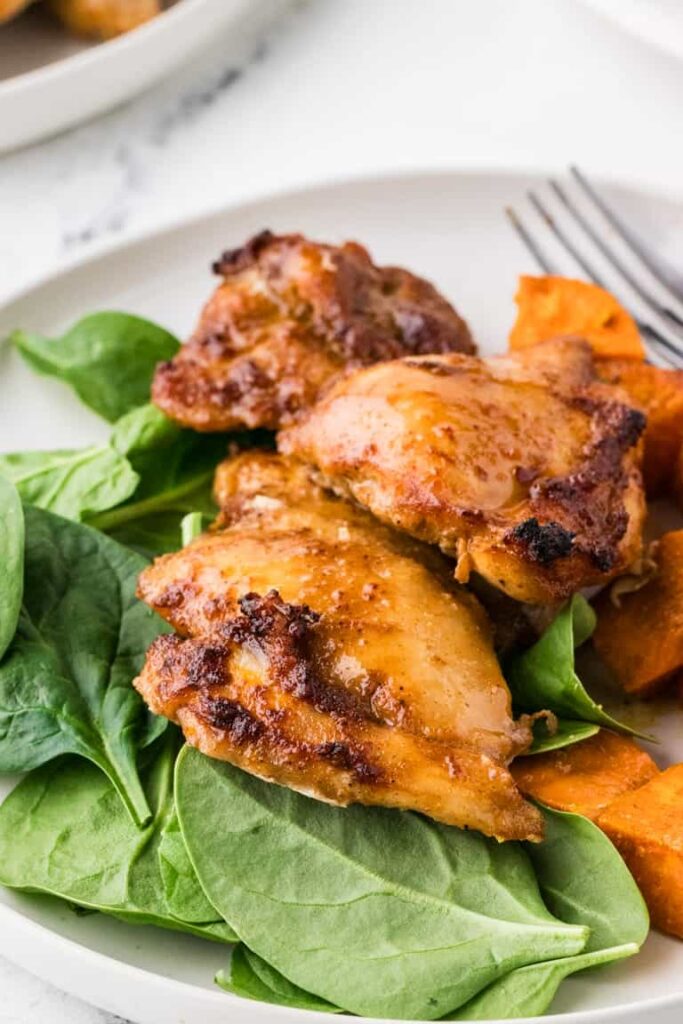 Boneless Skinless Chicken Thighs | Baked Bree