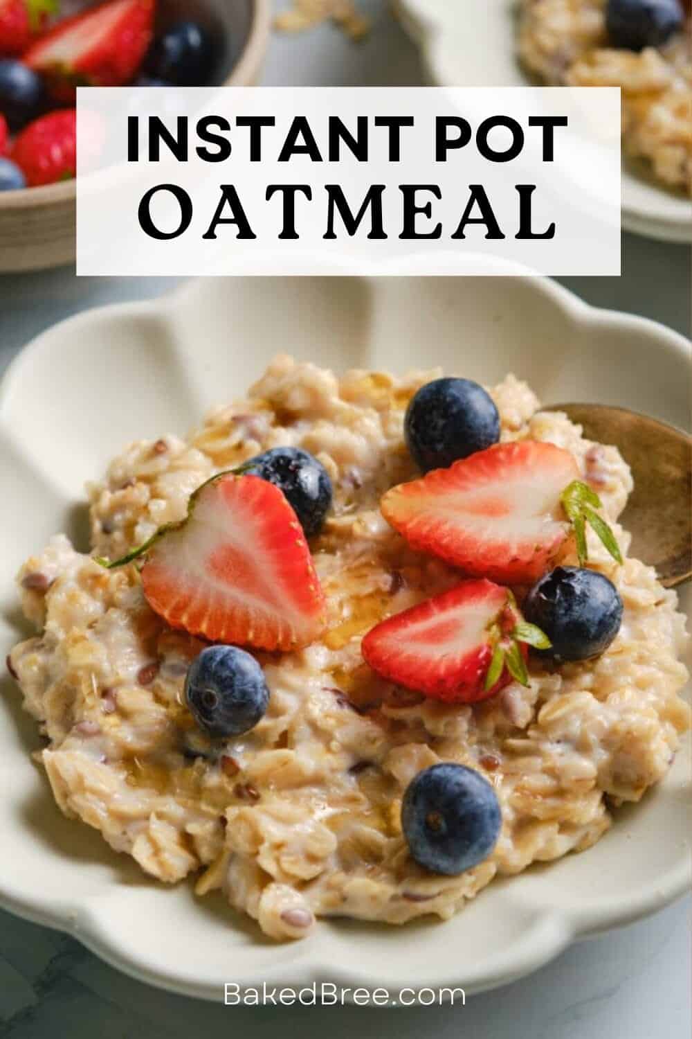 Instant Pot Oatmeal | Baked Bree
