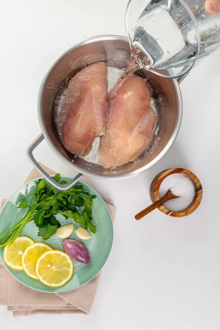 Poached Chicken Recipe | Baked Bree