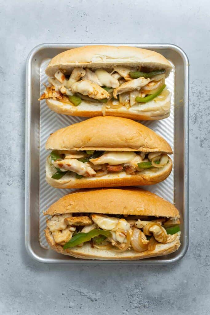Chicken Philly Cheesesteak | Baked Bree