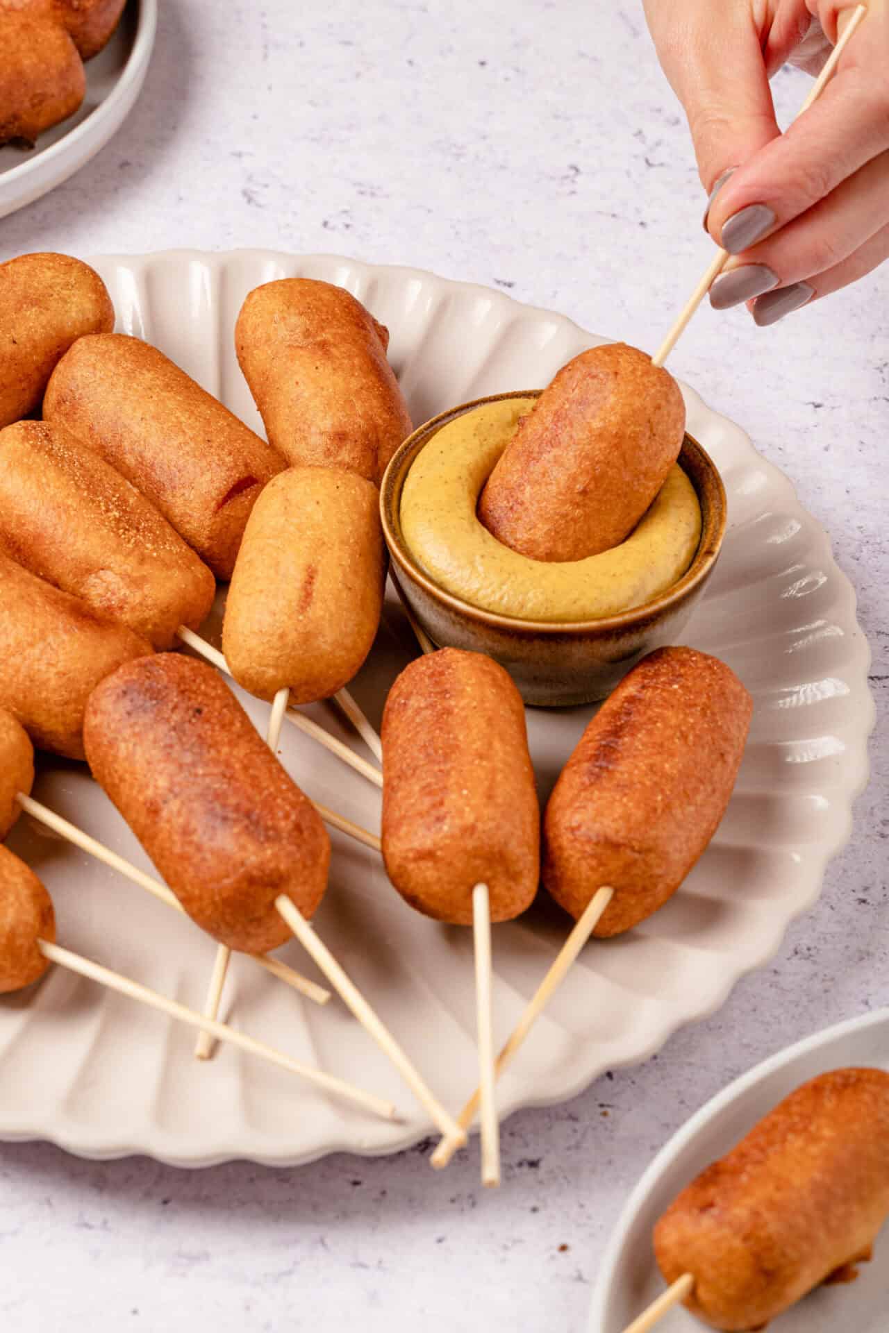 Mini Corn Dogs | Baked Bree